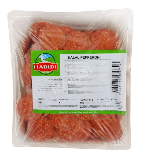 HABIBI HALAL PEPPERONI 1KG